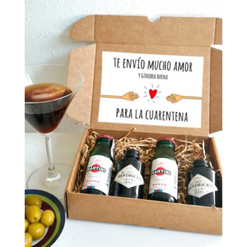Caja botellitas para APERITIVO PREMIUM - Regalos personalizados